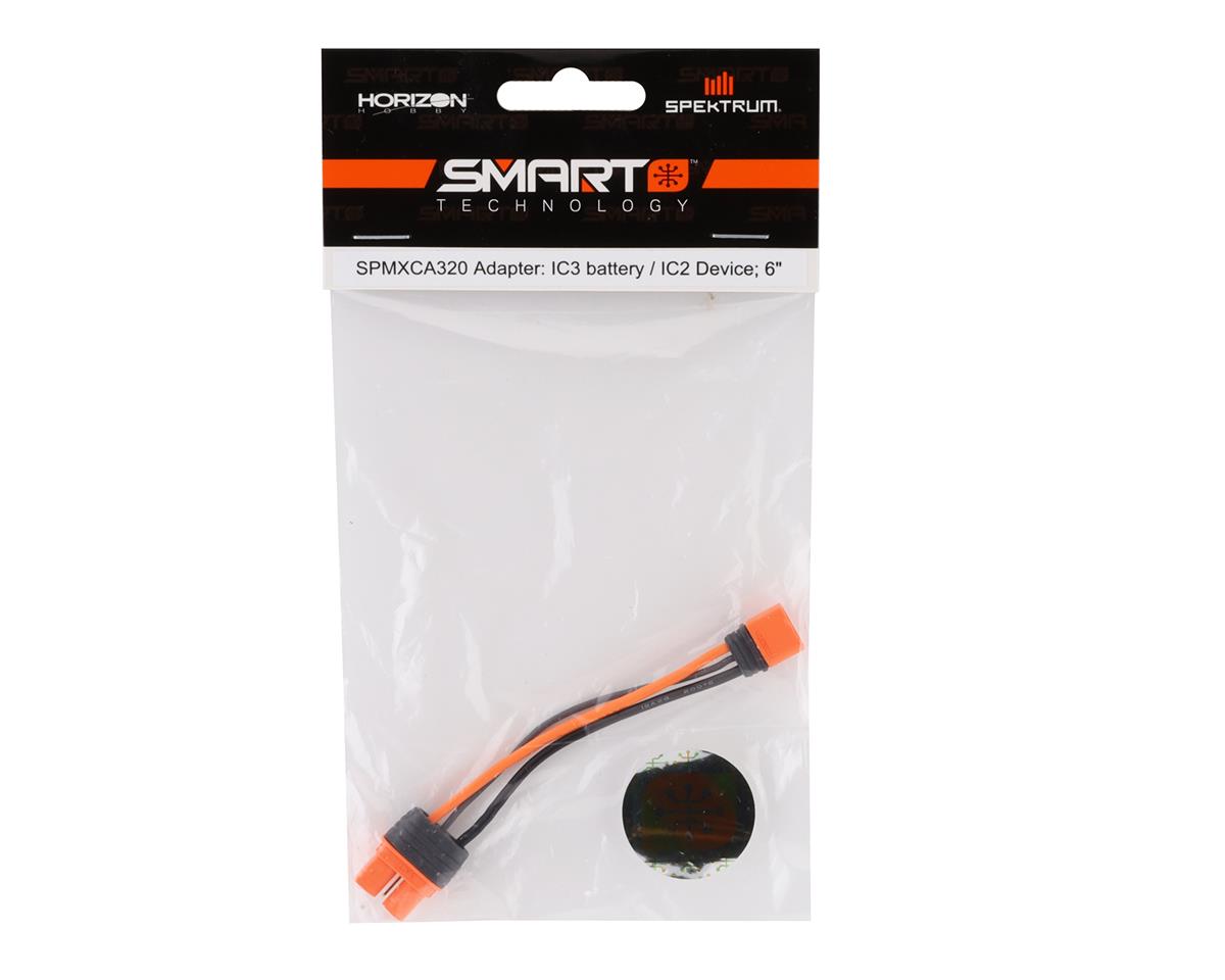 Spektrum RC 6" IC3 Battery to IC2 Device SMART Battery Adapter Cable ...